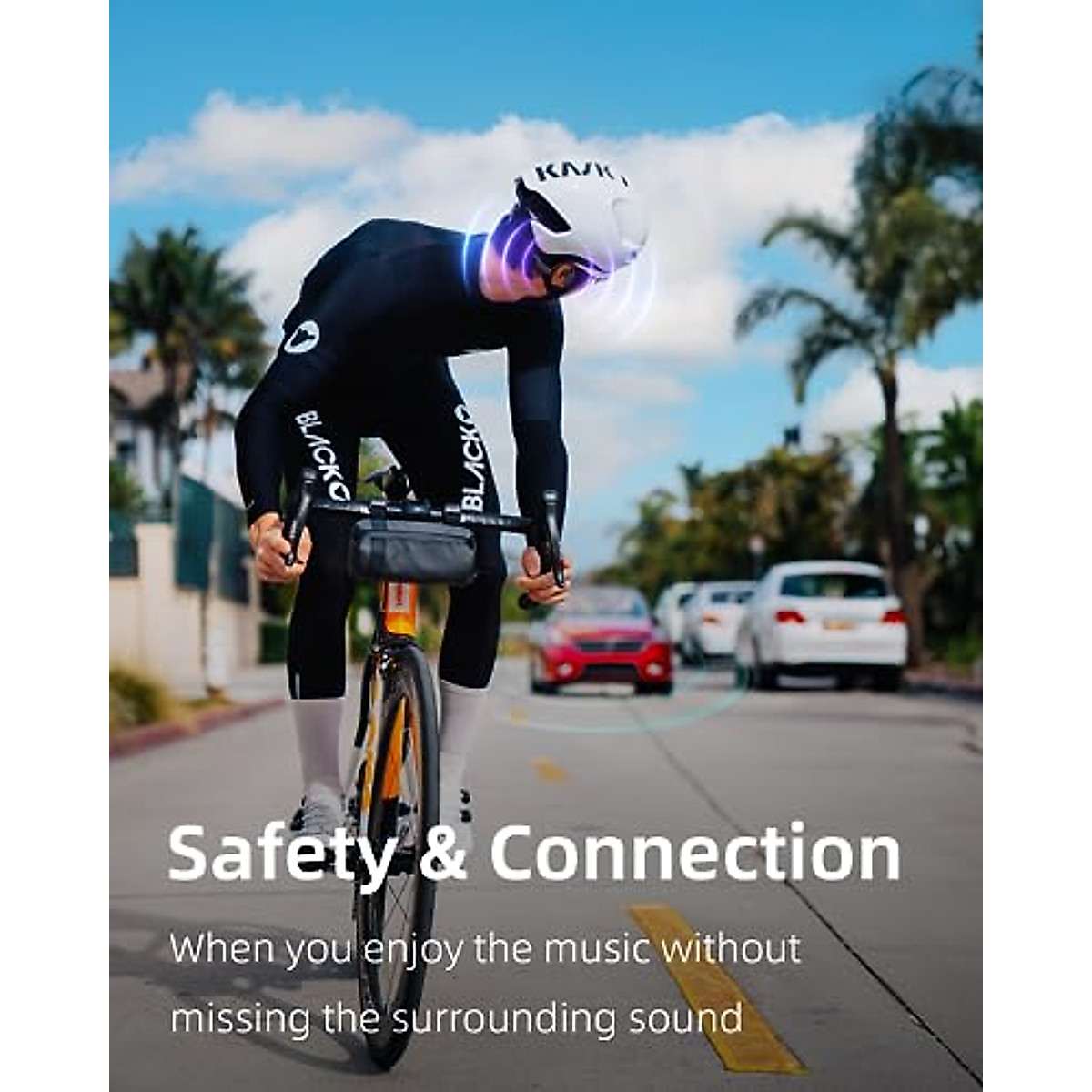 WETCEAOM Bone Conduction Headphones Bluetooth 5.3, Open-Ear Headphones Wireless IPX6 Waterproof Headphones with Microphones,Type-C Charging,Sport Headphones for Running,Cycling,Driving