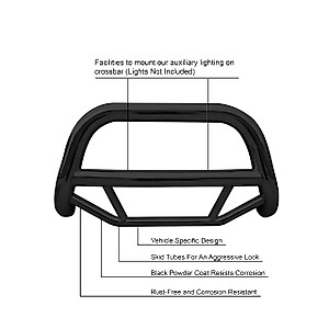 Black Horse Off Road No Skid Plate, One Size