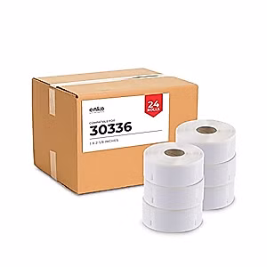 enKo (24 Rolls, 12000 Labels) Address & Shipping Labels 30336 (1" x 2-1/8) Compatible for Dymo LabelWriter