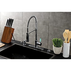 Kingston Brass LS8771DKL Kaiser Pre-Rinse Kitchen Faucet, 8 Inch in Spout Reach, Polished Chrome