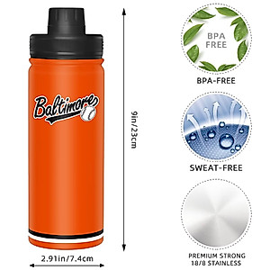 ANTKING Baltimore Tumbler Travel Mug Coffee Cup Custom Name Number for Men Women Youth Gifts