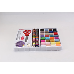 Michley Sewing Kits with100 Pieces, 32 Bobbins in, 1.0-inches by 8.0-inches by 9.8-inches, Multi-Color
