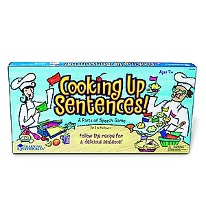 Learning Resources Cooking Up Sentences Game, 2-4 Players, Ages 7+