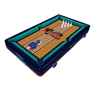 Franklin Sports Table Top Sports Game Set - 5-in-1 Sports Center Indoor Sports Games - Tabletop Soccer, Basketball, Hockey, Bowling + Pool