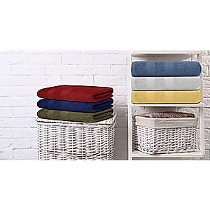 ZUPERIA Classic Hand Towels - 10 Pack - 16" x 28" - Ultra Soft 100% Cotton Large Bathroom Towels, Highly Absorbent Towel for Bathroom, Ideal for Pool, Home, Gym, Spa, Hotel (Assorted)