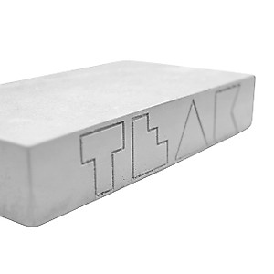 Teak Tuning Monument Series Concrete Fingerboard Obstacle, Big Slab Manual Pad - 5.5" Wide, 3" Long, 1" Tall - Ultra Premium, Super Durable Polymer Modified Concrete - Sterling Gray Colorway