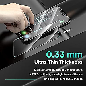 HATOSHI 3 Pack Tempered Glass Screen Protector for iPhone 13 Pro Max with 3 Pack Camera Lens Protector, Case Friendly Easy Installation Clear Protective Glass Screen for iPhone 13 Pro Max 6.7-inch