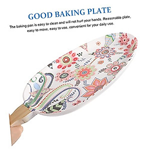 SEWOART Plate commercial tableware bread board baking pan fish platter food tray japanese plates bread loaf pans for baking fruit pies baking board bakeware with handles kitchen bakeware