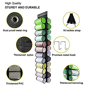 Longjet Hanging Closet Organizers and Storage, Over The Door Organizer, for Leggings Clothes Storage and T-Shirts Organization (24 Roll)