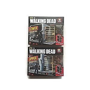 McFarlane Toys Construction Bundle - The Walking Dead TV (1) Upper and (1) Lower Prison Cell Sets