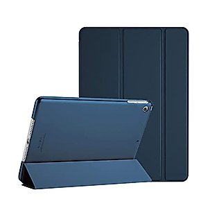 ProCase Smart Case for iPad Air 1st Edition, Ultra Slim Lightweight Stand Protective Case Shell with Translucent Frosted Back Cover for Apple iPad Air 2013 Model (A1474 A1475 A1476) -Navy