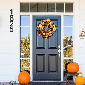 MOLVCE 8 Inch Large House Numbers for Outside, Stainless Steel Address Numbers, Floating Modern House Numbers, Door Mailbox Numbers, Number 4