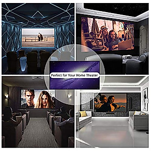 ShowMaven 120in Fixed Frame Projector Screen, Edge Free Borderless Projector Screen, Diagonal 16:9, Active 3D 4K Ultra HD Projector Screen for Home Theater or Office