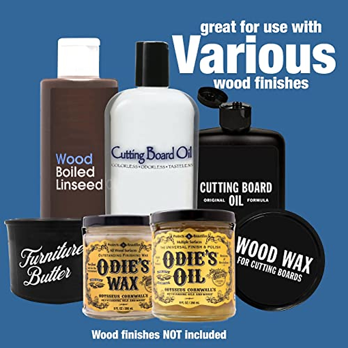 22 Piece Wood Finish Applicator Bundle • Includes 10 White Non-Woven Pads 2 Terry Cloth Buffing Towels and 10 Stirring Sticks for Applying Finishes • Wax • Wood Butter and More to Woodworking Projects