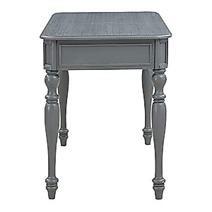 OSP Home Furnishings Country Meadows 48 Inch Writing Desk with Drawer, Plantation Grey