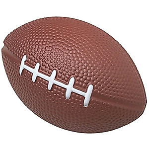 GiftExpress 1 Dozen 4" Foam Mini Football Stress Balls, Mini Sport Balls, Superbowl Decoration Party Favor, Football Themed Party Supplies and Giveaways (Football)