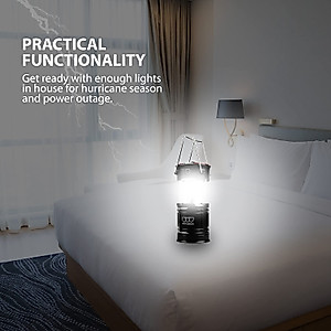 Gold Armour Camping Lantern - LED Lantern with 4 Mode, Rechargeable Lights with Magnetic Base for Emergency Hurricane Camping Essentials Gear Accessories (Set of 4)