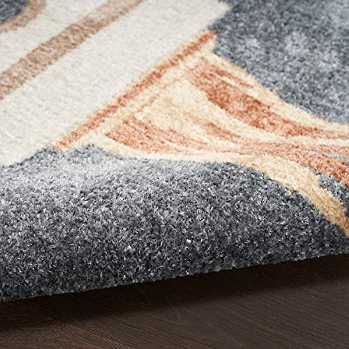 Nourison Astra Machine Washable Graphic Sky Blue 4' x 6' Kids Area -Rug, Easy -Cleaning, Non Shedding, Bed Room, Living Room, Dining Room, Kids Rug, Playroom, Nursery (4x6)