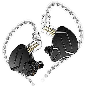erjigo KZ ZSN PRO X Hybrid Banlance Armature with Dynamic in-Ear Earphone ERJIGO ZSNPROX 1BA+1DD HiFi Headset ZSNPRO X erabuds (Without Mic, Black)