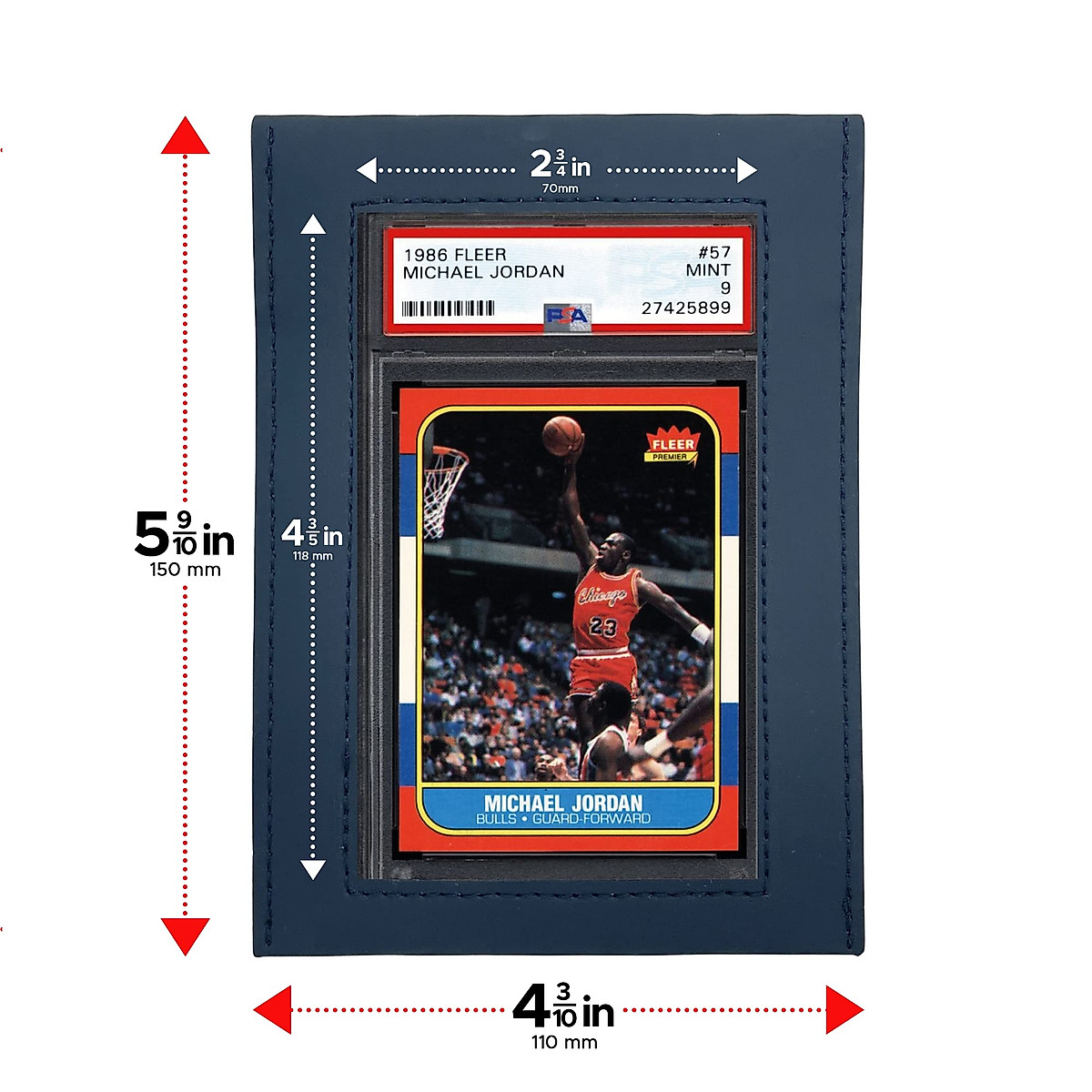 Cardkingpro - Graded Card UV Protection Sleeves Compatible with PSA, SGC, GAI, and BVG Cards, 10 Pack, Large Window