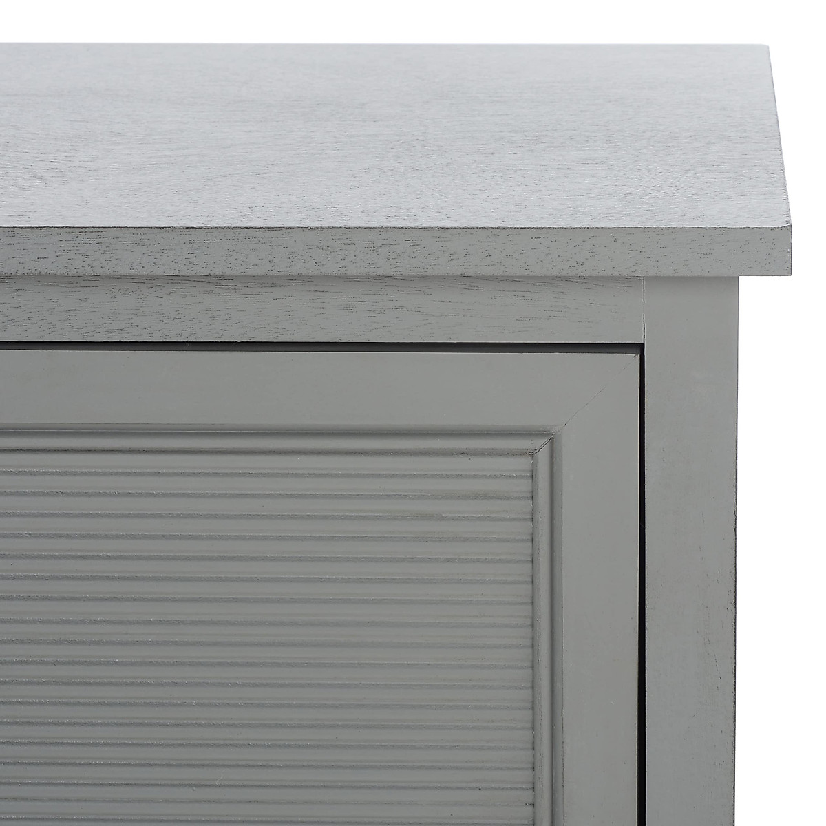 SAFAVIEH Home Collection Ryder Distressed Grey 2-Door 1-Shelf Entertainment Media Stand up to 55" Flatscreen TV