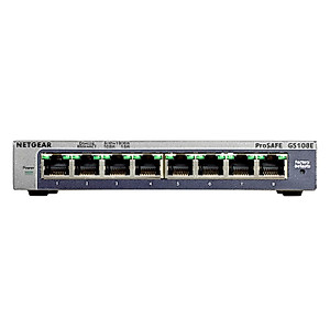 NETGEAR 8-Port Gigabit Smart Managed Plus Switch GS108E-300NAS