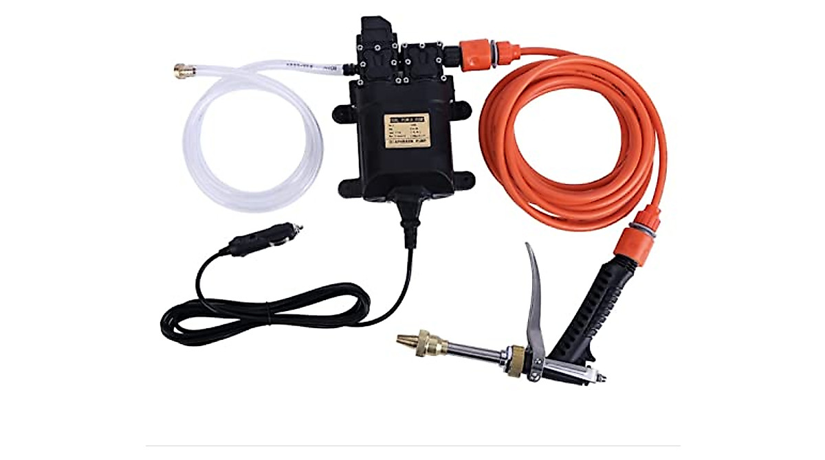 Powerful 12V Portable Electric Pressure Washer for Cars & Home