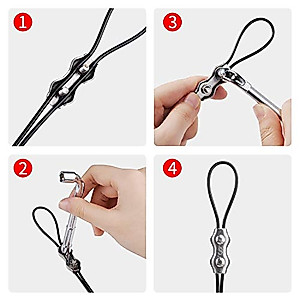 String Lights Hanging Kit,Globe String Lights Suspension Kit,Outdoor Light Guide Wire,Includ 164 FT Nylon-Coated Stainless Steel Wire Rope Cable,Turnbuckle and Hooks,Enough Accessories,Use Manual