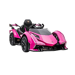 Dakott Lamborghini V12 Vision Gran Turismo Ride on Sports Car for Kids., Pink, Large