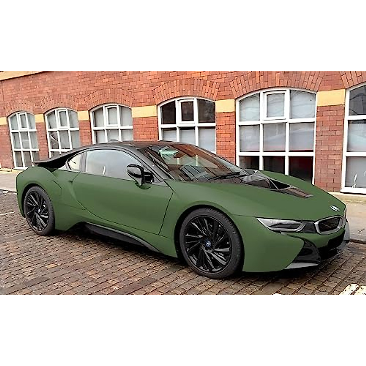Matte Flat Army Green Vinyl Wrap Auto Car Motorcycle Boat Sheet Film 1FT x 5FT Tool Kit