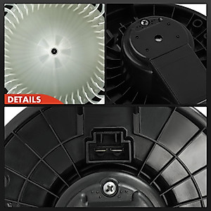 A-Premium Heater Blower Motor with Fan Cage Replacement for Chrysler Sebring Dodge Ram 1500 2500 3500 Ford Jeep Honda Acura Subaru Jaguar Lincoln Front Side