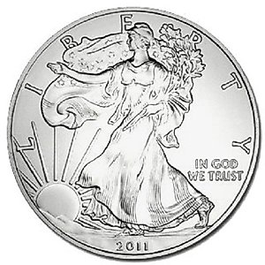2011-1 Ounce American Silver Eagle Shipping .999 Fine Silver with our Certificate of Authenticity Dollar Uncirculated US Mint