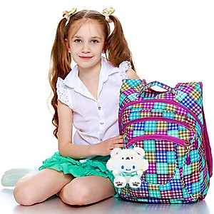 COAQAC Kawaii Cartoon White Bear Cross-Dressing Series Plush,Soft Plush Doll Cute Soft Toys, Plush Pillow Stuffed Animals Toy Birthday Gifts for Girls Kids (White Bear-D, 4in)