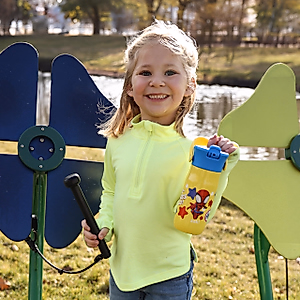 Zak Designs Harmony Marvel Spidey and His Amazing Friends Kid Water Bottle for Travel or At Home, 14oz Recycled Stainless Steel is Leak-Proof When Closed and Vacuum Insulated (Spiderman)