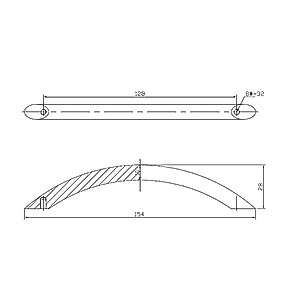 Richelieu Hardware BP39965195 Douglaston Collection 5 1/16-inch (128 mm) Center-to-Center Brushed Nickel Modern Cabinet and Drawer Pull Handle for Kitchen, Bathroom, and Furniture