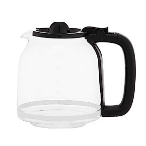 Amazon Basics Programmable Coffeemaker with Carafe and Reusable Filter, Stainless Steel, 12 Cups, Black