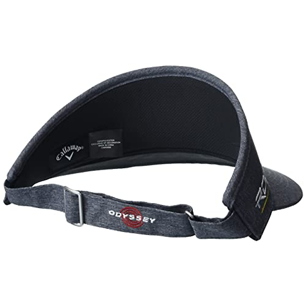 Callaway Golf 2022 Tour Authentic High Crown Adjustable Visor, Adjustable Size, Heather Gray Color