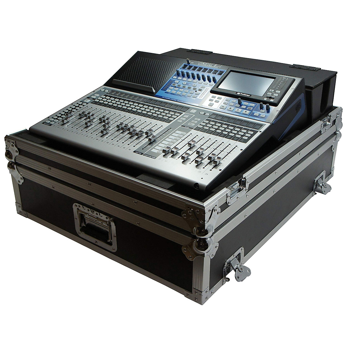 Harmony Audio HCPRE2442DHW Flight Dog House Road Case Compatible with Presonus StudioLive 24 Mixer