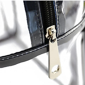 Louise Maelys Travel Clear Makeup Handbag Large Toiletry Cosmetic Organizer Bag Waterproof