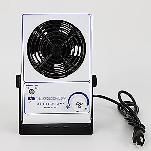Ionizing Air Blower 110V Anti Electrostatic Ion Blower Anti-Static Ionizer ESD Static Electricity Electrostatic Elimination Eliminator Fan