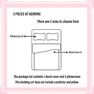 HRBK Blue Anopheles Mosquito Duvet Cover Twin - Insect Pattern Bedding Set Super Soft Comforter Cover + 2 Pillowcases 20"x26", 110gsm Microfiber Comfortable Duvet Covers 3 Piece with Zipper