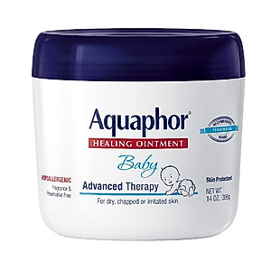 Aquaphor Baby Healing Ointment Diaper Rash and Dry Skin Protectant , 14 Fl. Oz. Jar