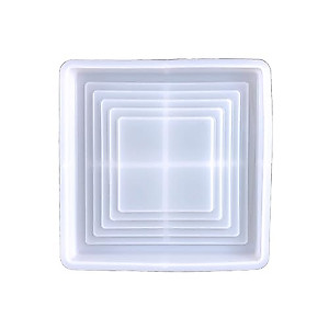 Decorative Tray Resin Mould,Jewelry Tray Silicone Mold for Epoxy Resin,Fruit Plate Tray Resin Casting Mold