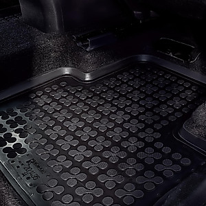 Rezaw-Plast Car Mats for 2002-2012 Mini Cooper One Floor Mats All Weather Custom Fit Tailored Anti Slip All Season Floor Liners Set Black (14-24 Mini Cooper S Floor Mats & Cargo Mat)