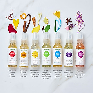 Aromafume 7 Chakra Natural Mist Gift Set 7x 50ml/1.7 fl oz | Aromatherapy Sprays for Meditation, Chakra Balance | Yoga & Reiki Gifts | Essential Oil Spray Set for Solar Plexus, Root Chakra & more
