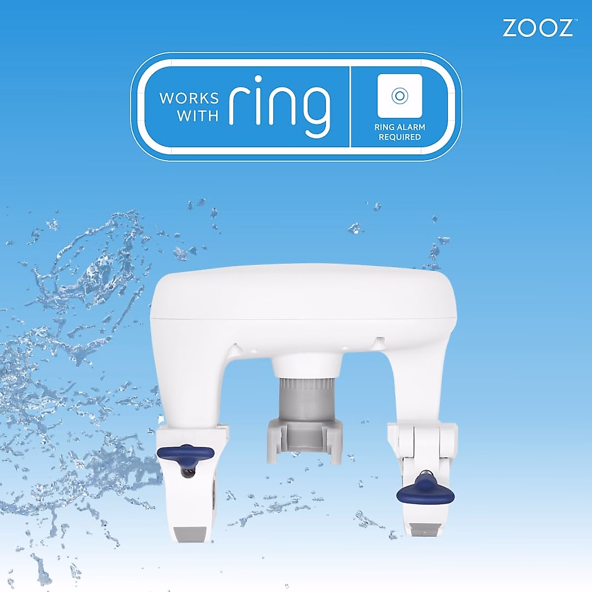 Zooz Z-Wave Long Range 700 Series Titan Water Valve Actuator ZAC36 | Compatible with Z-Box, SmartThings, Works with Ring Alarm