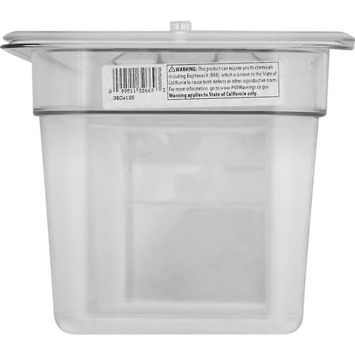 Cambro Clear Food Pan, Third Size (6-15/16 x 12-3/4) - 6"