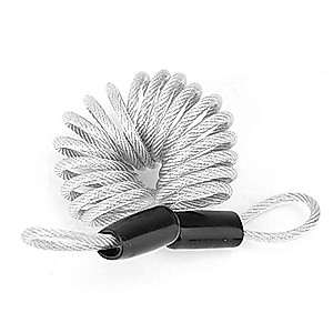 Pinsofy Wire Lock Steel Wire Lock, Bicycle Lock, Anti Theft Secure Durable for Luggage Bicycle Helmet