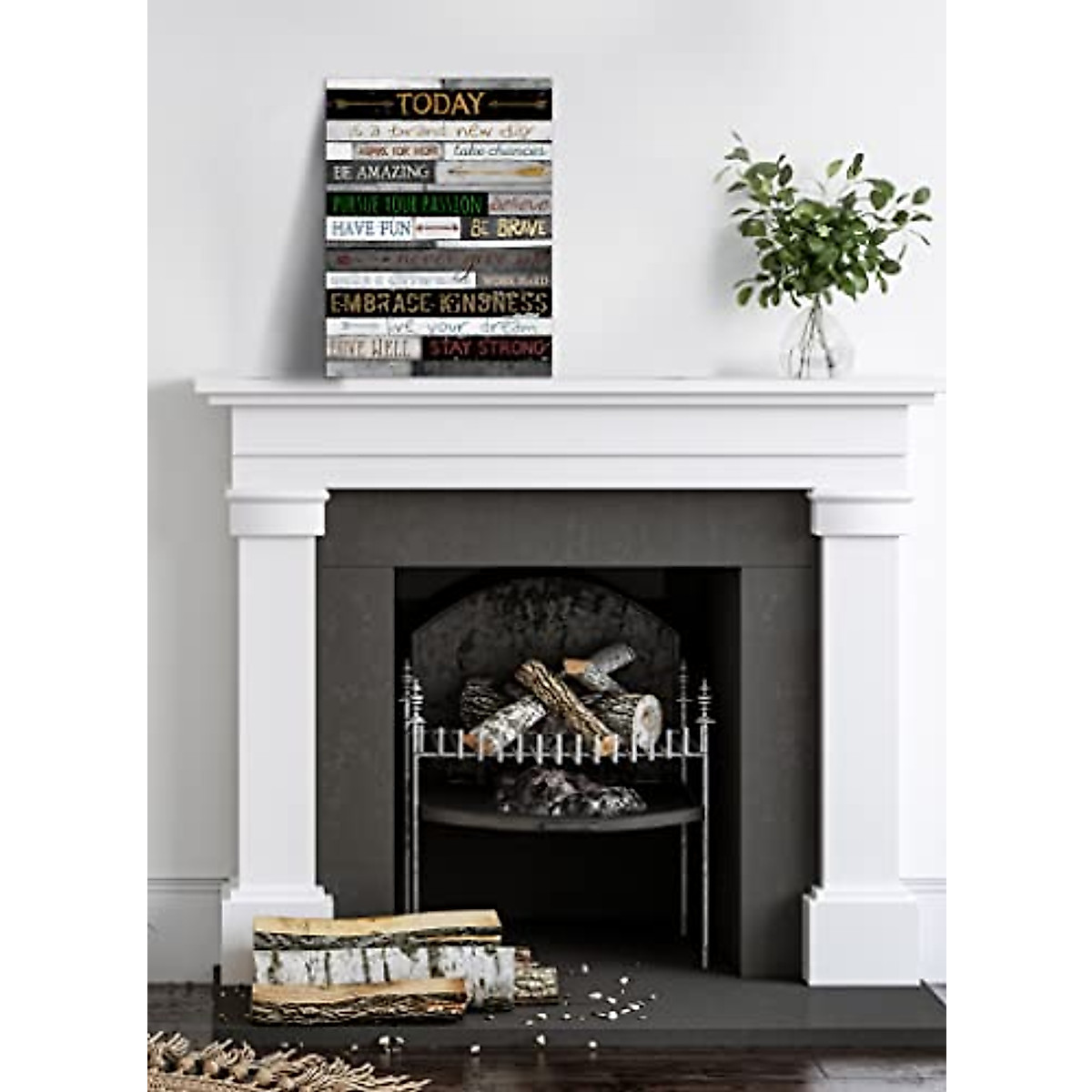 ZHAOSHOP Black and White Wall Art - Motivational Wall Art for Office - Inspirational Wall Decor for Bedroom 16" W x 12" H Stretched and Framed Ready to Hang