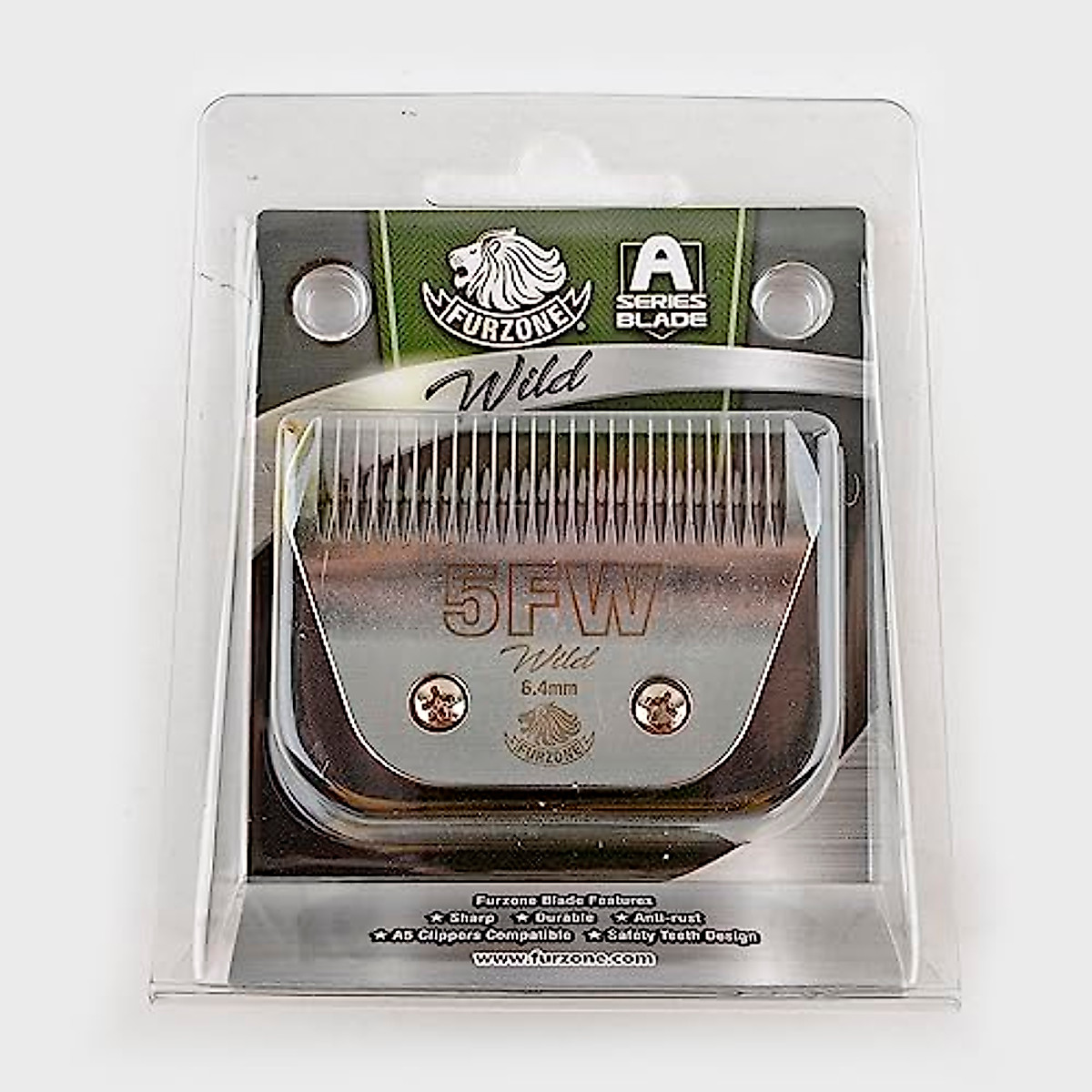 FURZONE Detachable Blade - Size 5FW Wide Blade 1/4", Made of Extra Durable Japanese Steel, Compatible with Most Andis, Oster, Wahl A5 Clippers